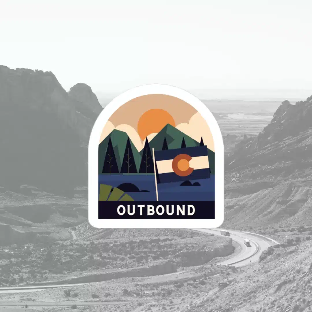 Outbound Badge Sticker 3x3 » Outdoor Adventure Guides | Outbound FOLK