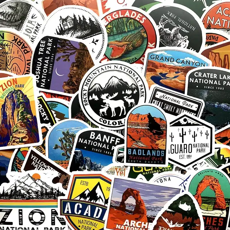National Park Sticker Pack - 50PCS » Outdoor Adventure Guides ...